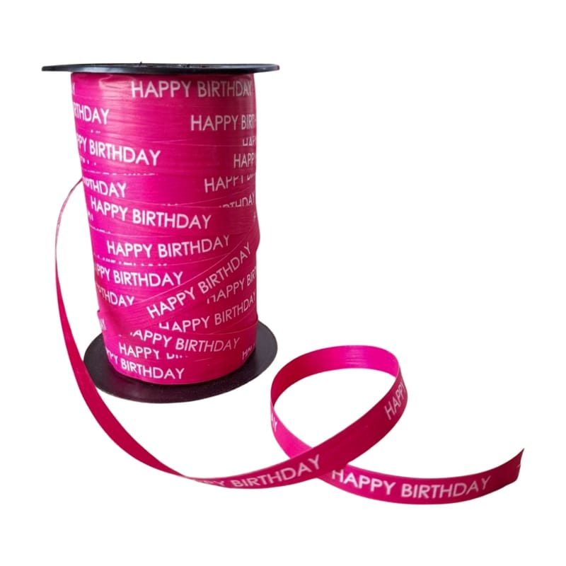 Happy Birthday lint Roze - traktatieshop.com